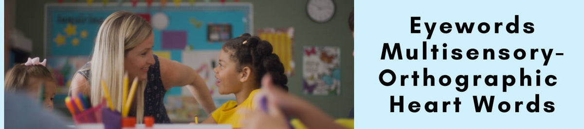 Eyewords Multisensory-Orthographic Heart Word Cards | Eyewords