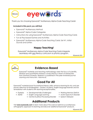 Foundational Literacy Bundle (Digital) | Eyewords
