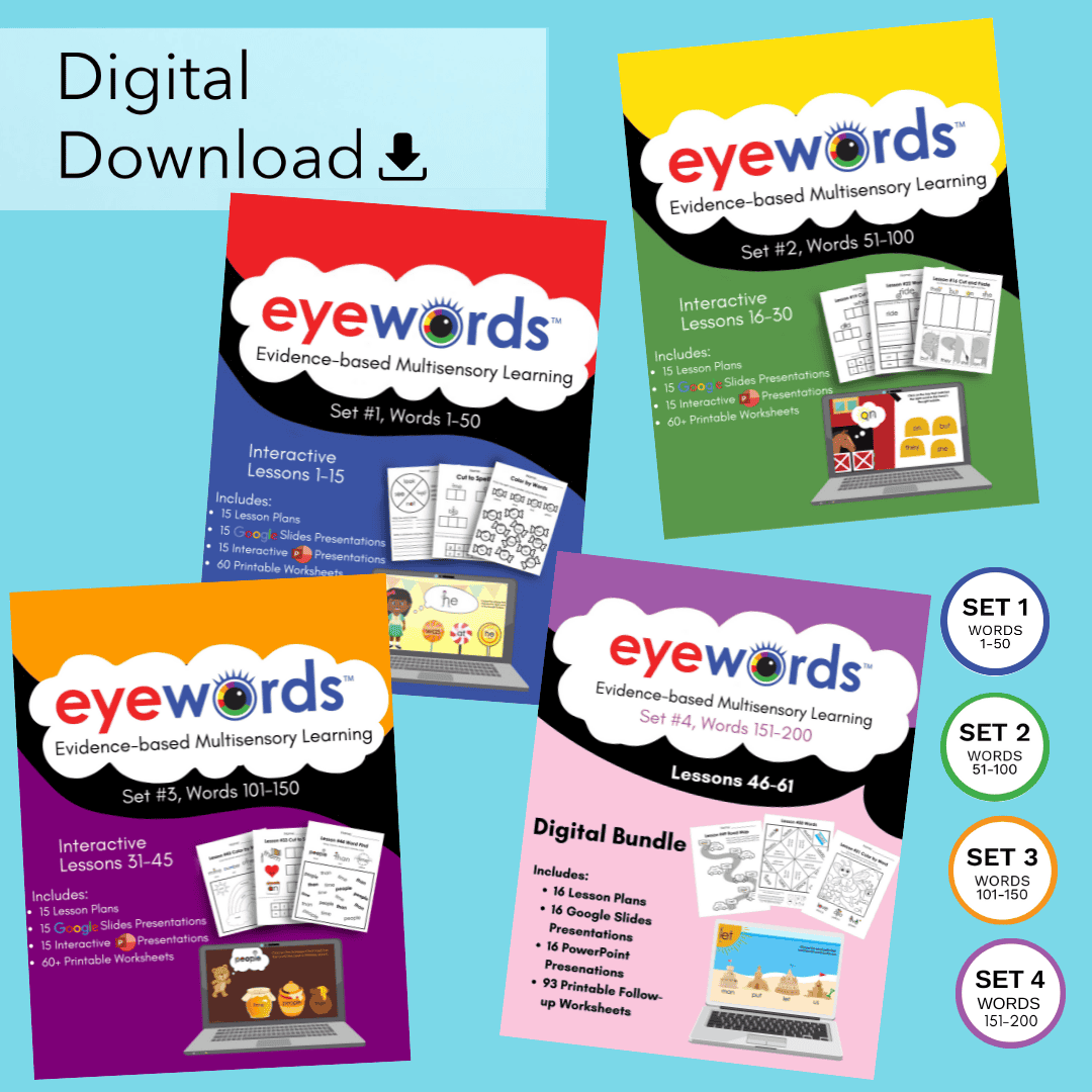 Eyewords Interactive Lessons Bundle: Sets 1-4 (Digital) | Eyewords