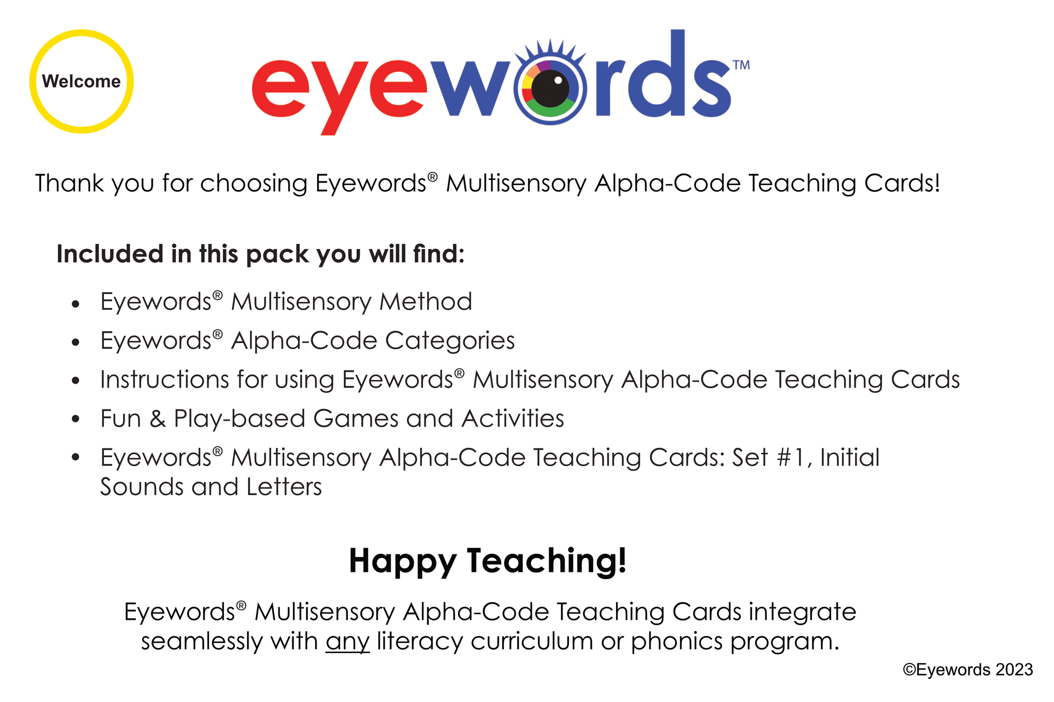 Alpha-Code, Set 1 (Digital) | Eyewords