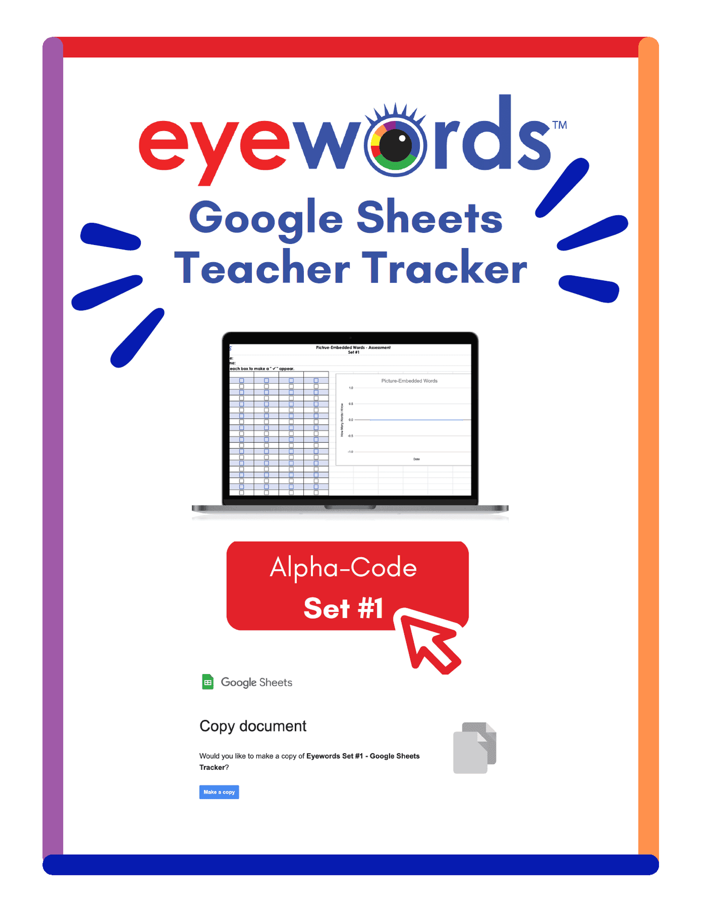 Alpha-Code Assessment Tracker, Set 1 (Digital) | Eyewords