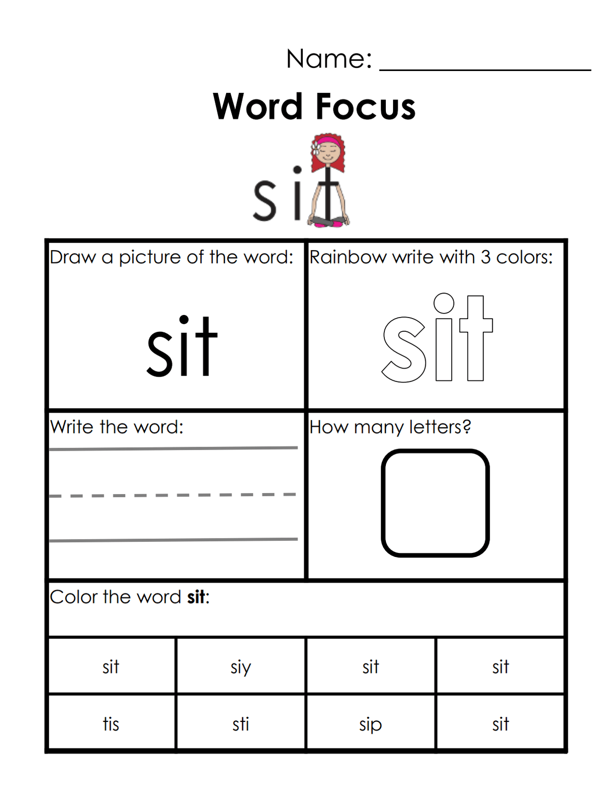 Eyewords Printable Activities, Set 3 (Digital) | Eyewords