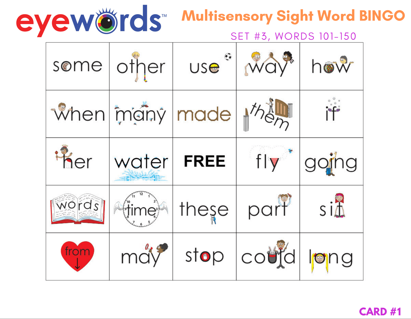 Eyewords Bingo Bundle: Sets 1-3 (Digital) | Eyewords