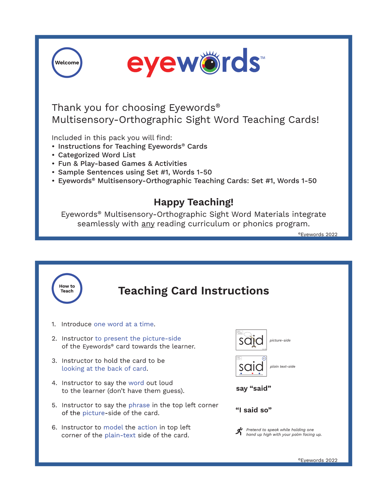 Eyewords with Sound Mapping Bundle: Sets 1-3 (Digital) | Eyewords