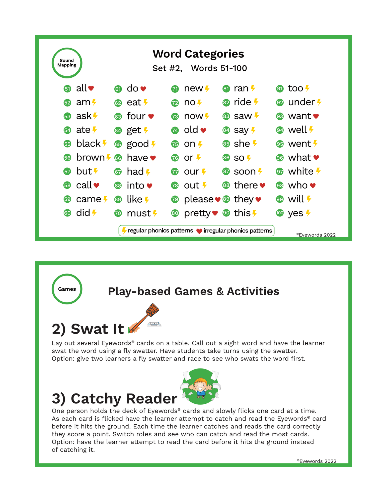 Eyewords with Sound Mapping, Set 2 (Digital) | Eyewords