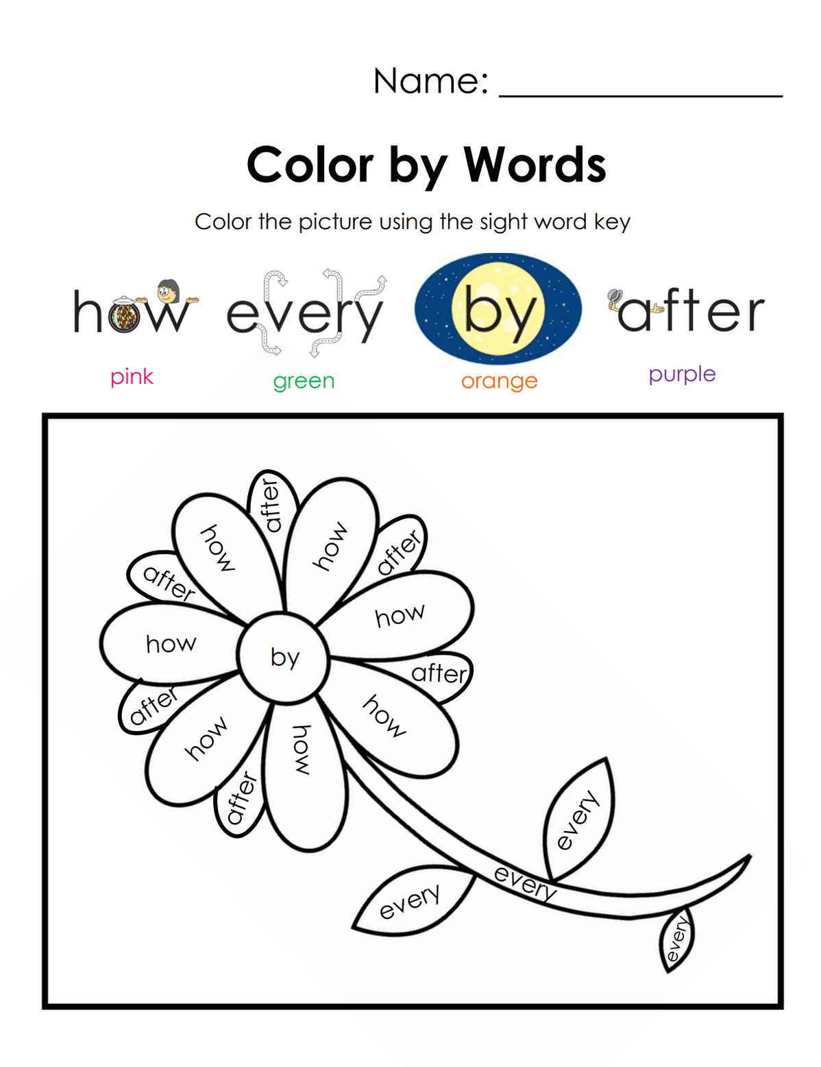 Eyewords Printable Activities, Set 3 (Digital) | Eyewords