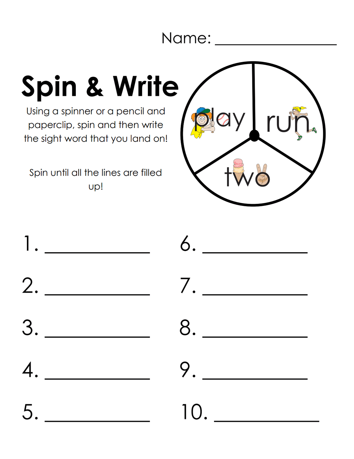 Eyewords Printable Activities, Set 1 (Digital) | Eyewords