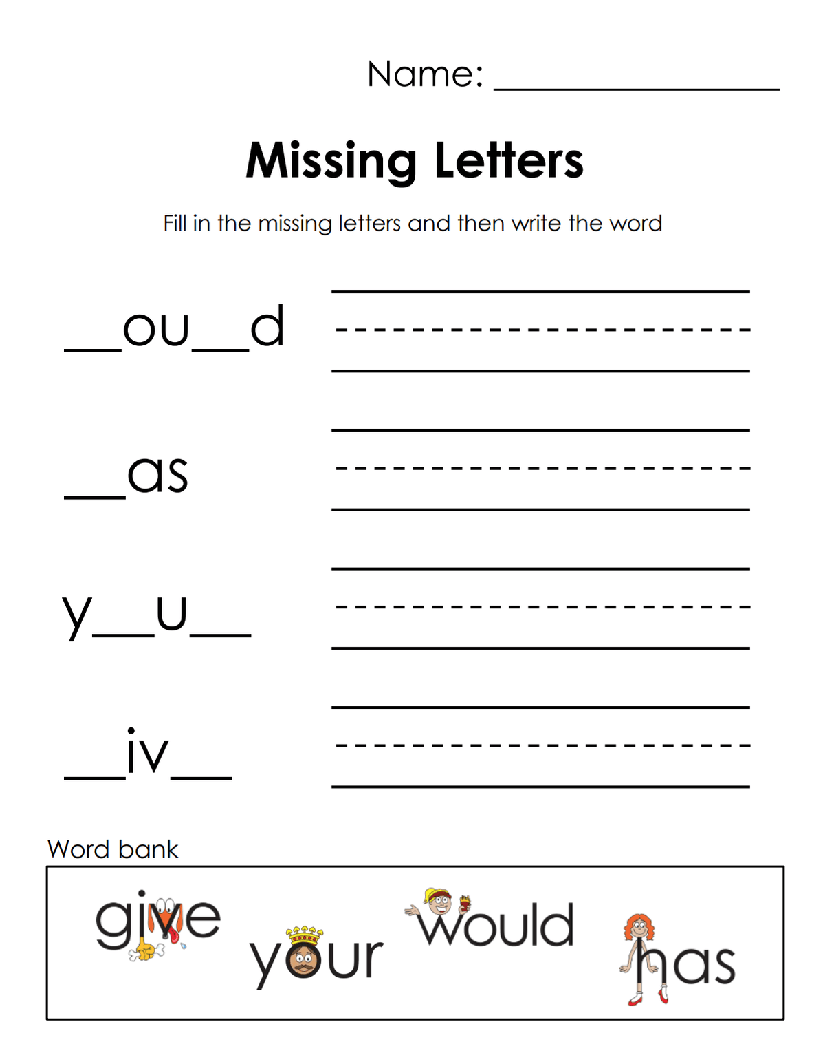 Eyewords Printable Activities, Set 3 (Digital) | Eyewords