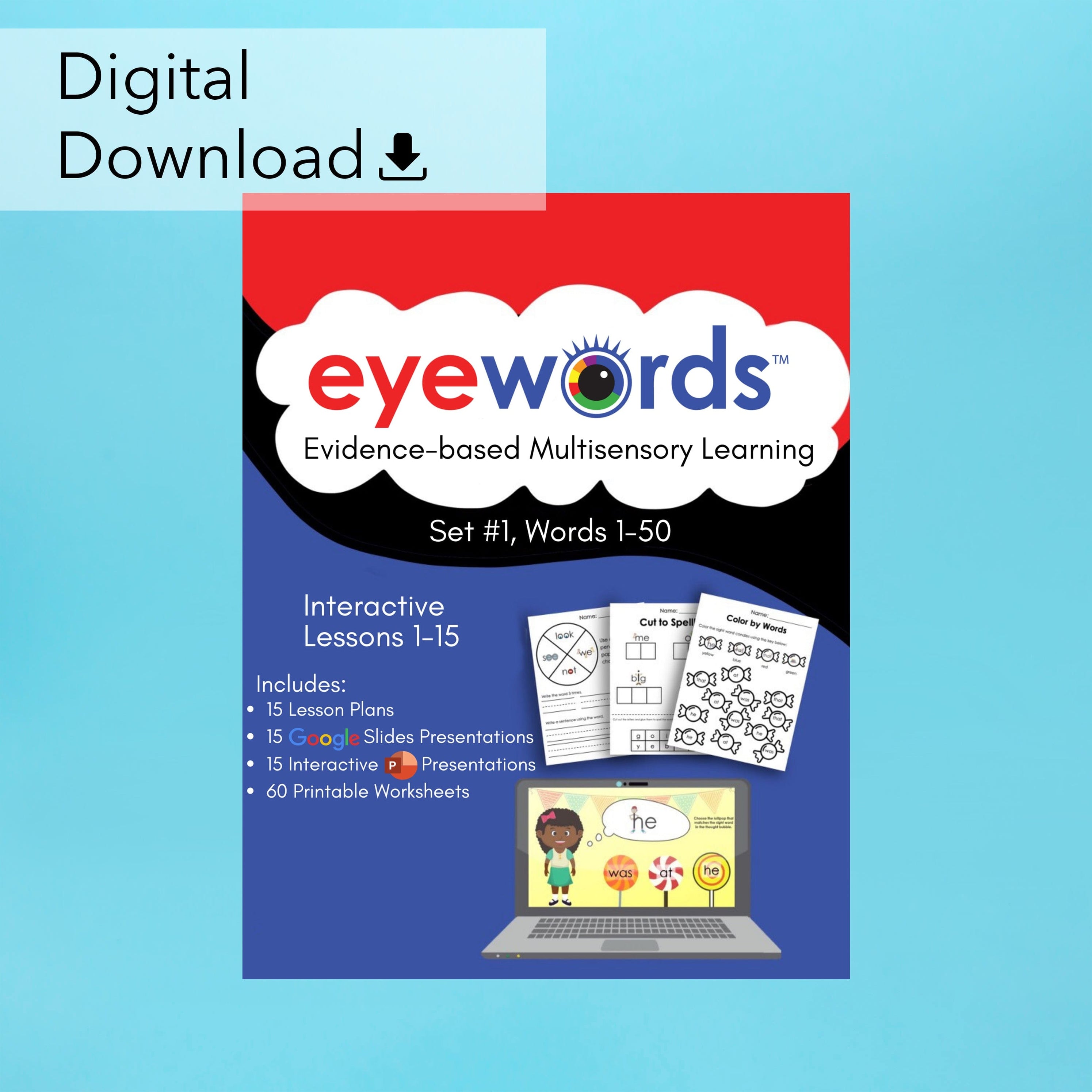 Eyewords Interactive Lessons, Set 1 (Digital) | Eyewords