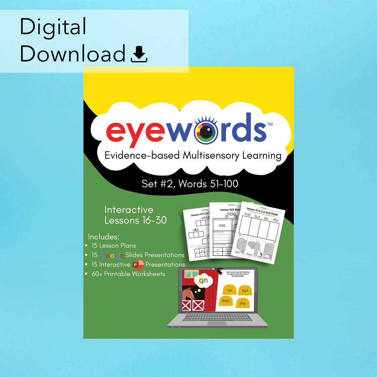 Eyewords Interactive Lessons, Set 2 (Digital) | Eyewords