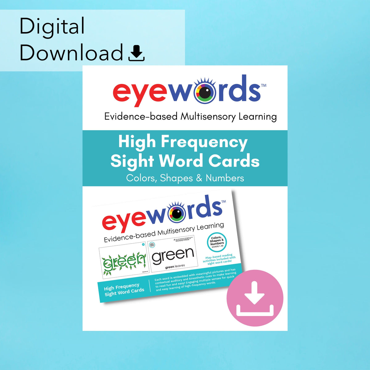 Eyewords, Colors, Shapes & Numbers (Digital) | Eyewords