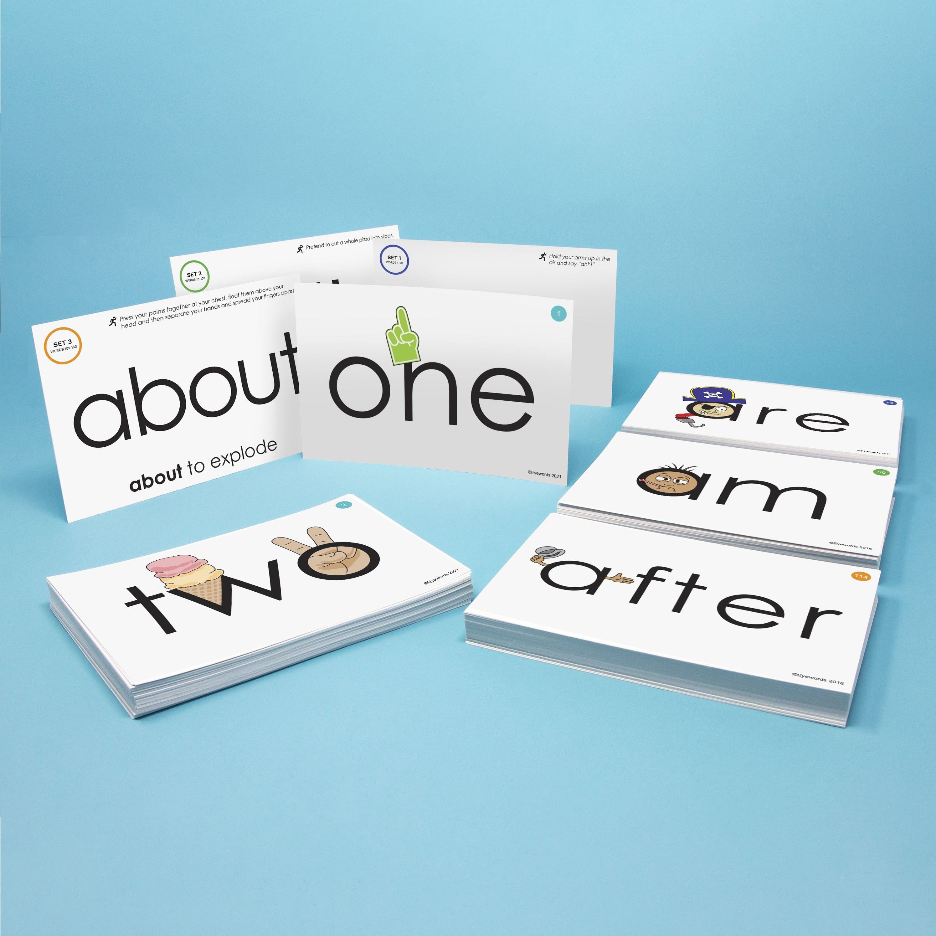 Eyewords Bundle: Sets 1-3 + Colors, Shapes & Numbers (Physical) | Eyewords