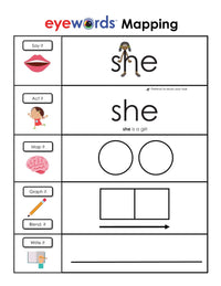 Eyewords Multisensory-Orthographic Printable Worksheet Bundle, Sets 1 ...